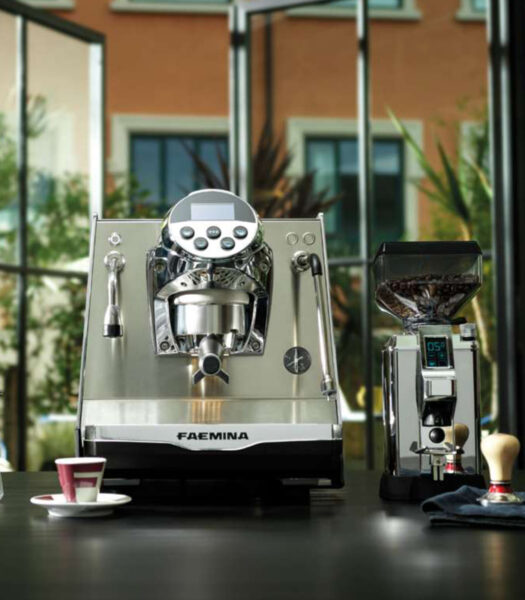 Faemina Anodised Black Anodised Clear Grey | Caffè Italia